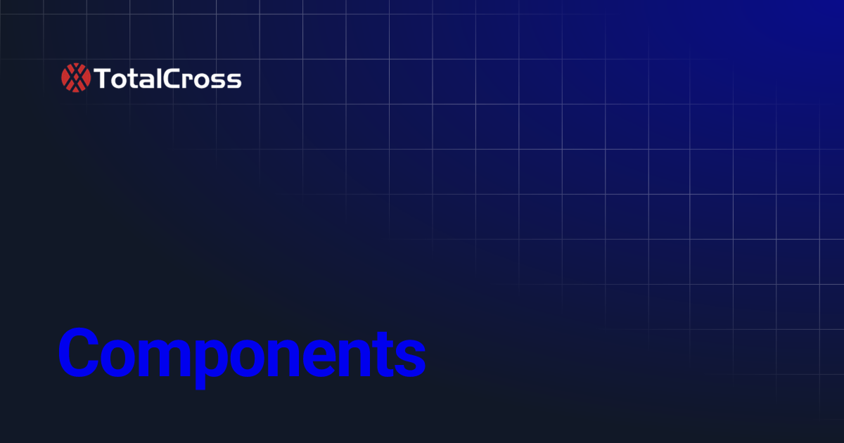 Components | TotalCross Platform